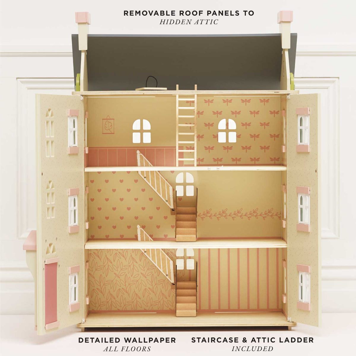 Cherry Tree Doll House | FSC Wood Pretend Play Doll House | Le Toy Van ...