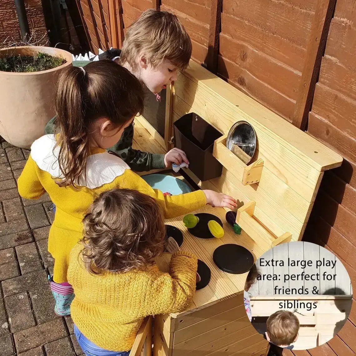 Large Triple Mud Kitchen For Outdoor Play | Big Game Hunters