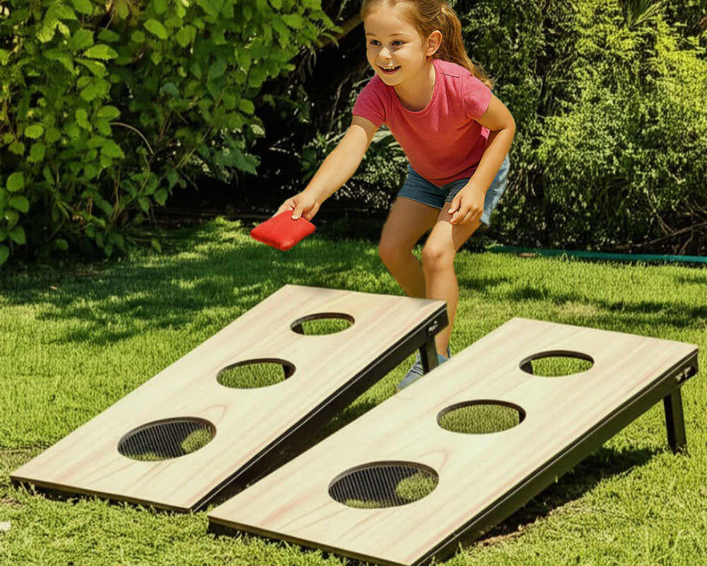 Single Deck Cornhole Game - Bean Bag Toss Game for Kids and Adults ...