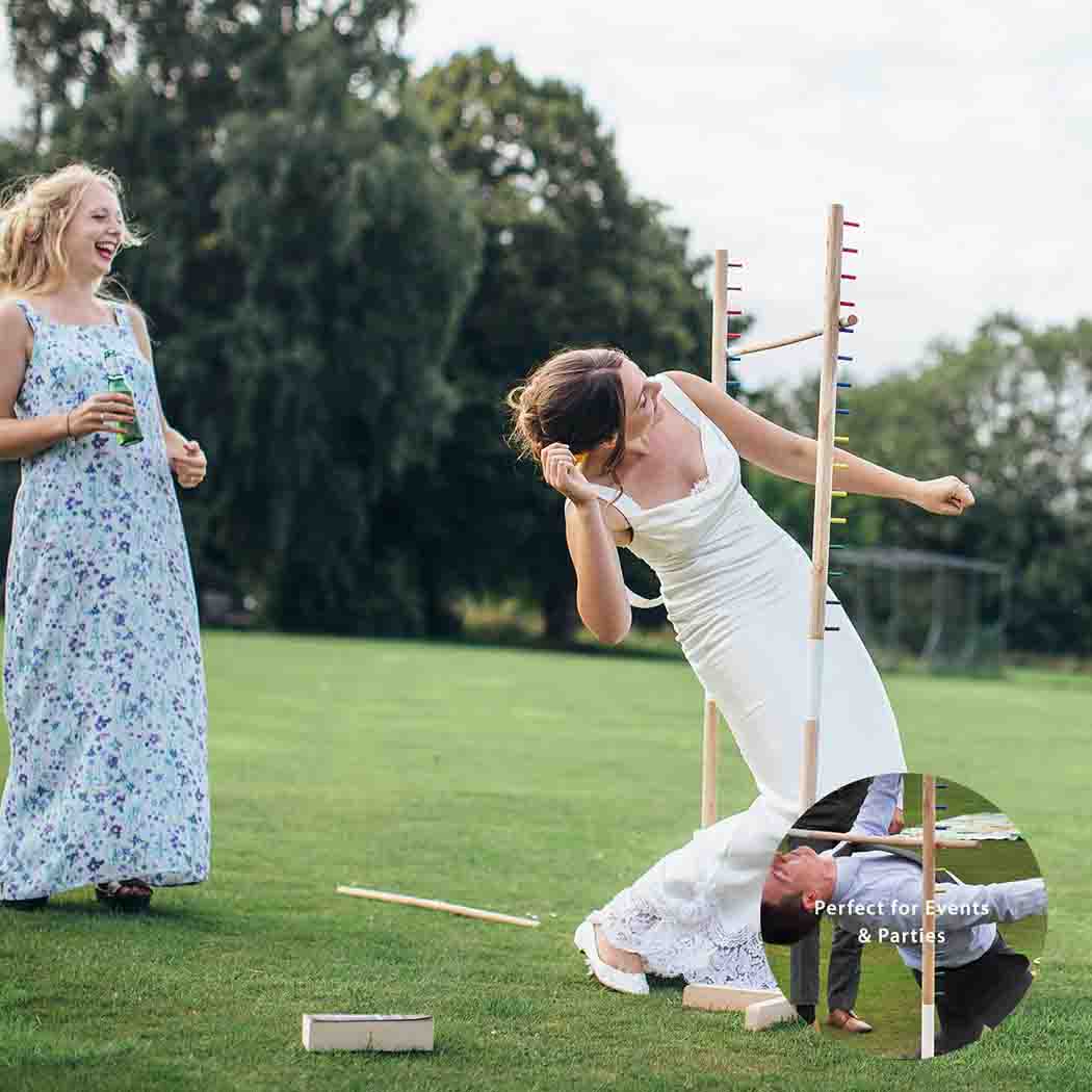 Wooden Limbo Game Set For Indoor & Outdoor Play – Big Game Hunters