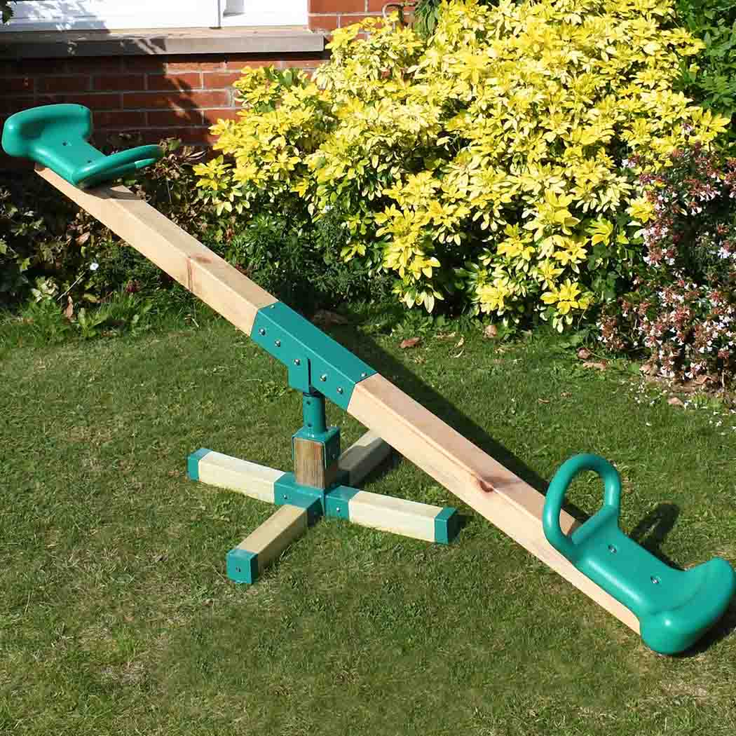 Wooden See Saw | 2m Rotating Seesaw – Big Game Hunters